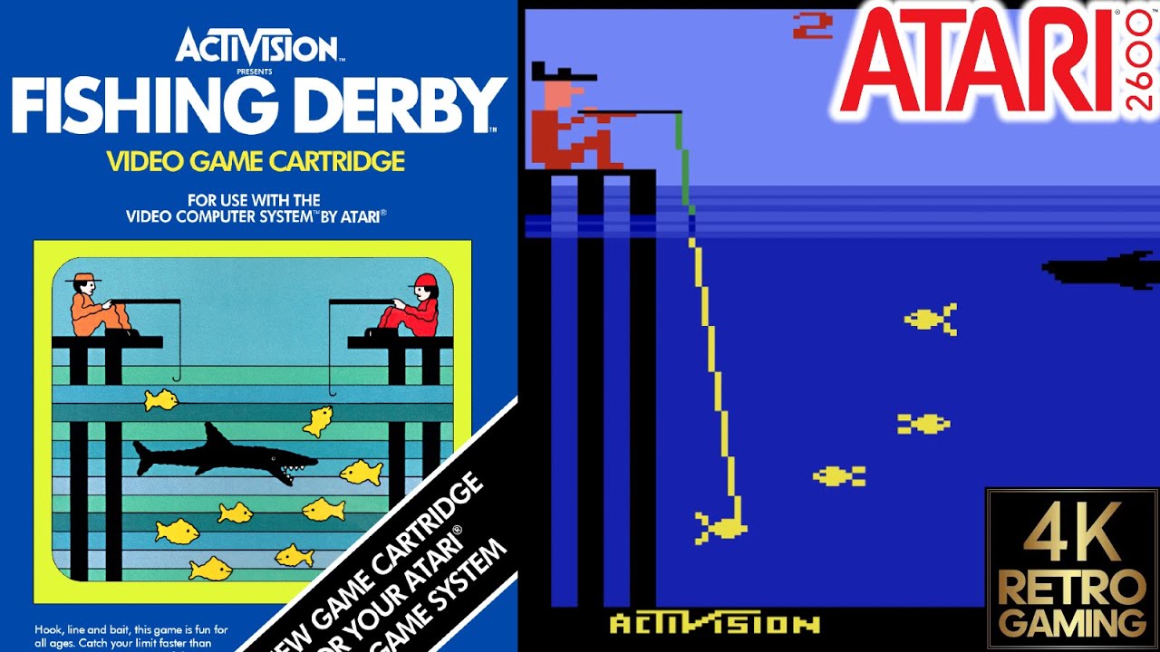 Fishing Derby Atari 2600 4k Gameplay - YouTube