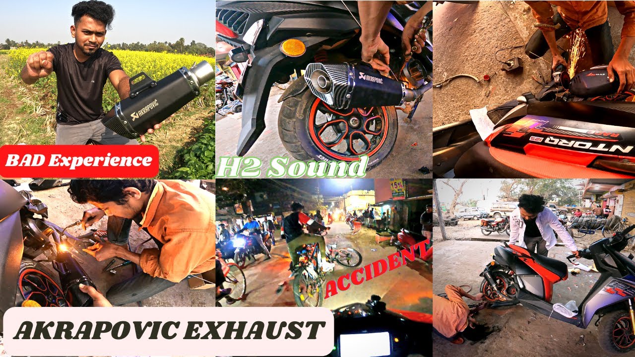 Akrapovic Full System Exhaust Installed In TVS NTORQ 125 | Akrapovic ...
