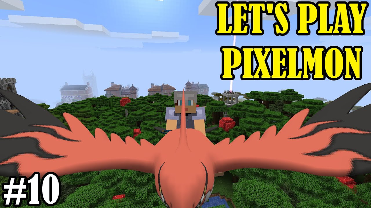 First Flight - Let's Play Minecraft Pixelmon Episode 10 - YouTube