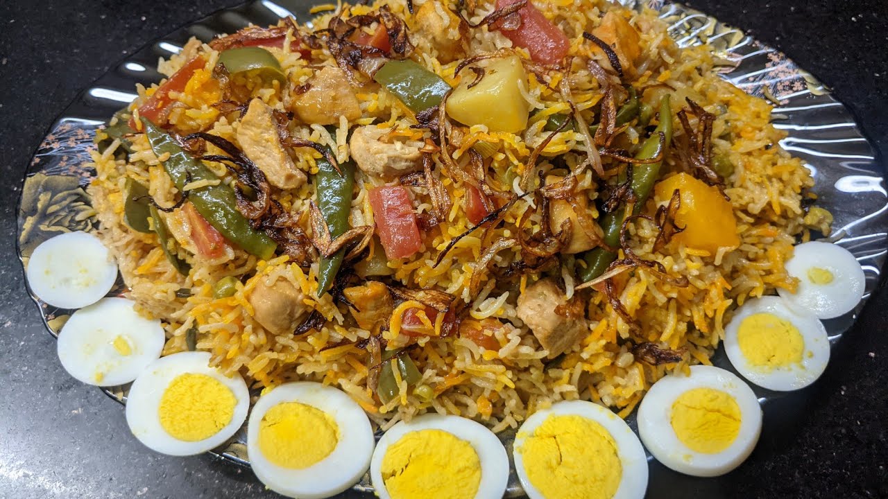 Chicken and Vegetable Pulao | Vegetable and Chicken Rice | Winter ...