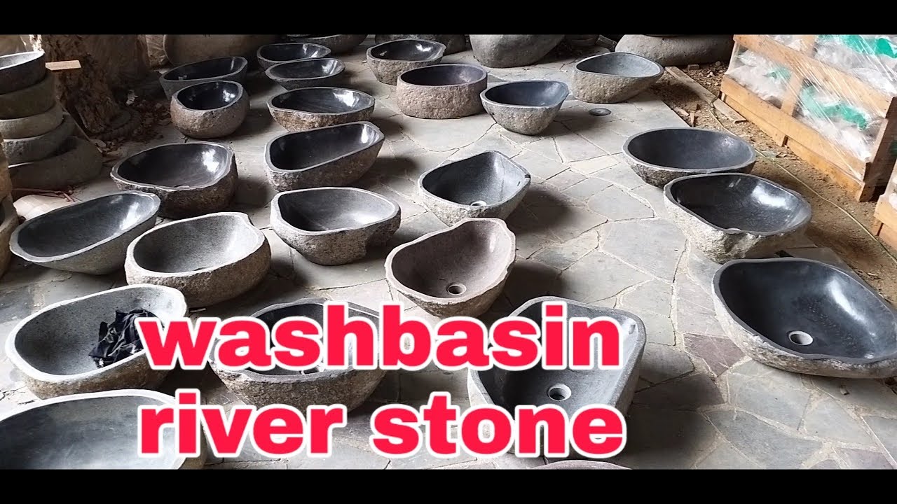 How to make washbasin river stone / washtafel river stone - YouTube