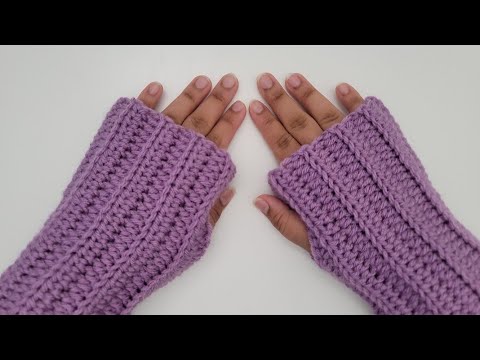 ️ How to Crochet Fingerless Gloves Tutorial - Step By Step ️ - YouTube