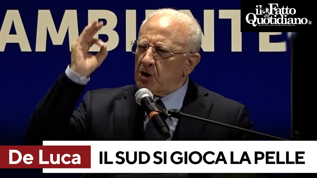 L'accorata arringa di De Luca contro il governo: "Ricattano il sud". E ...