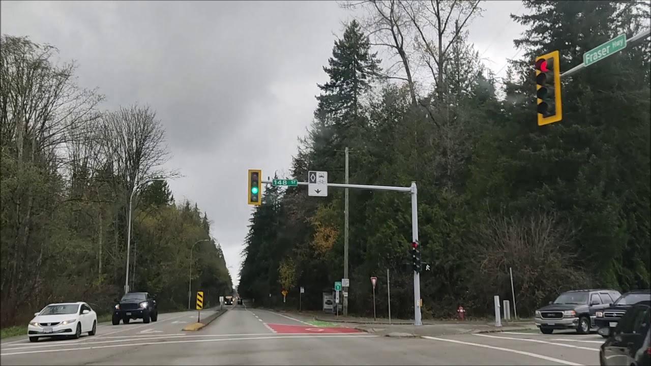 加拿大高速路街景, Fraser Highway, Surrey Canada - YouTube