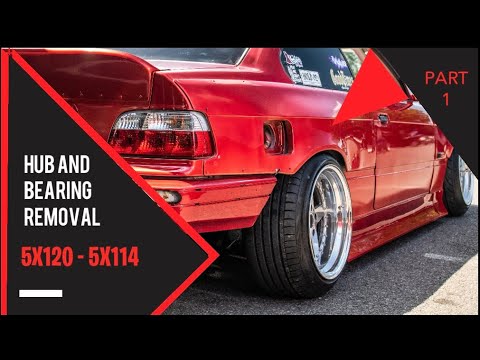E36 5x114 Rear Hub Conversion Part1: Hub & Bearing Removal - YouTube