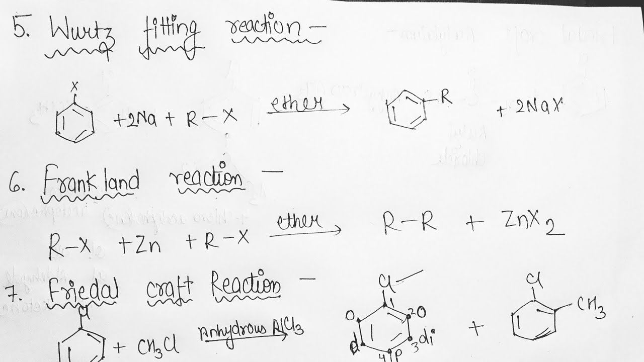 Important Reaction Of Chemistry Class 12 Sandmeyer Reaction Wurtz Important Reaction Of Chemistry Class 12 Sandmeyer Reaction Wurtz