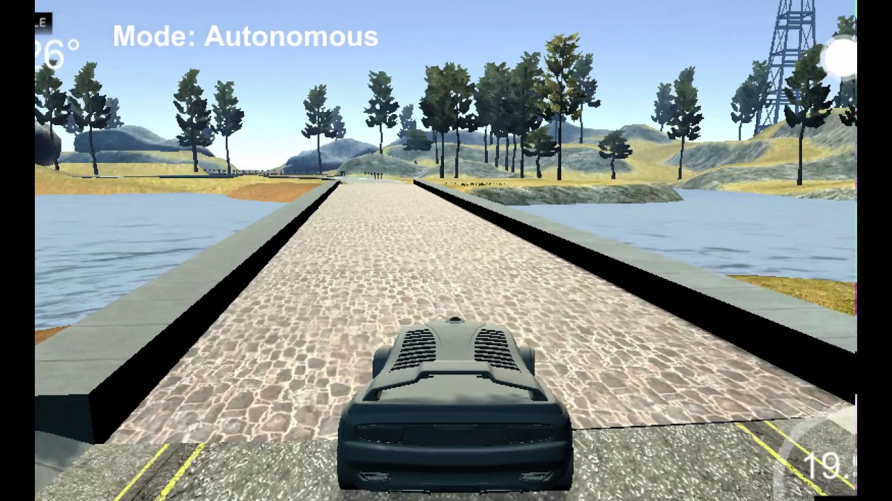 PID Controller driving a self driving car - YouTube