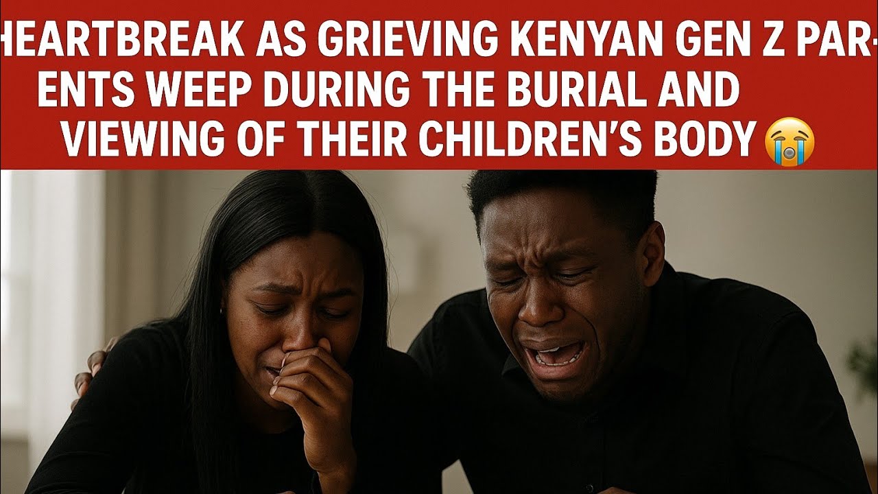 "Heartbreak as Grieving Gen Z Parents Weep During Viewing and Burial of ...