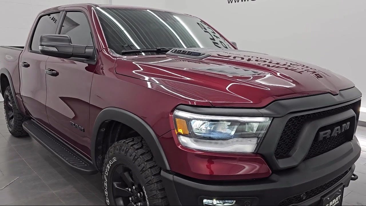 2024 Ram 1500 Rebel Delmonico Red Pearlcoat Used. walk around for sale ...