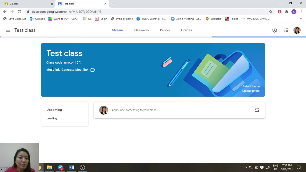 How to create Google Meet link in Google Classroom - YouTube