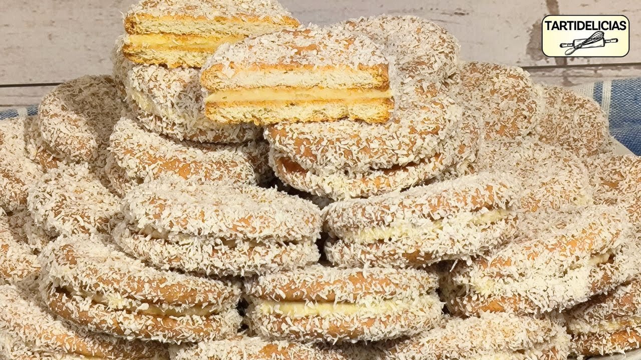 🏡👵GALLETAS MARÍA Rellenas de MANTEQUILLA y COCO 🥰 Las de TODA la VIDA ...