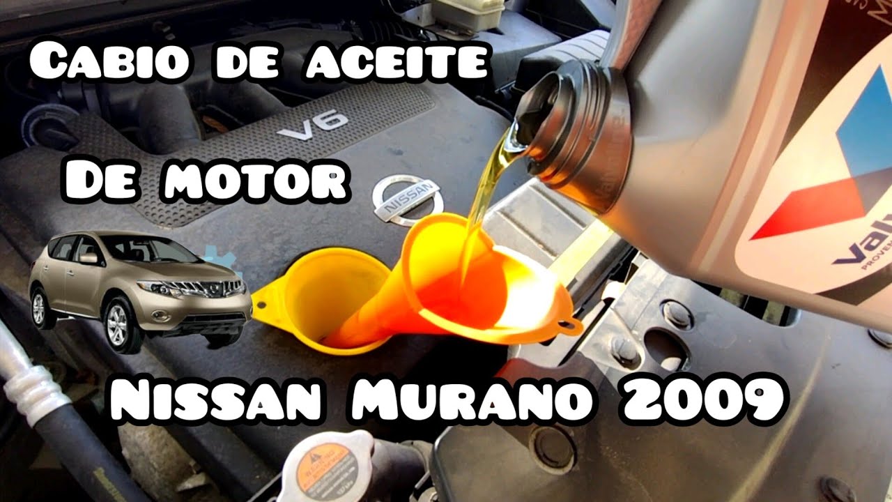 cambiándole Aceite de motor de Nissan Murano 2009 paso a paso el ...