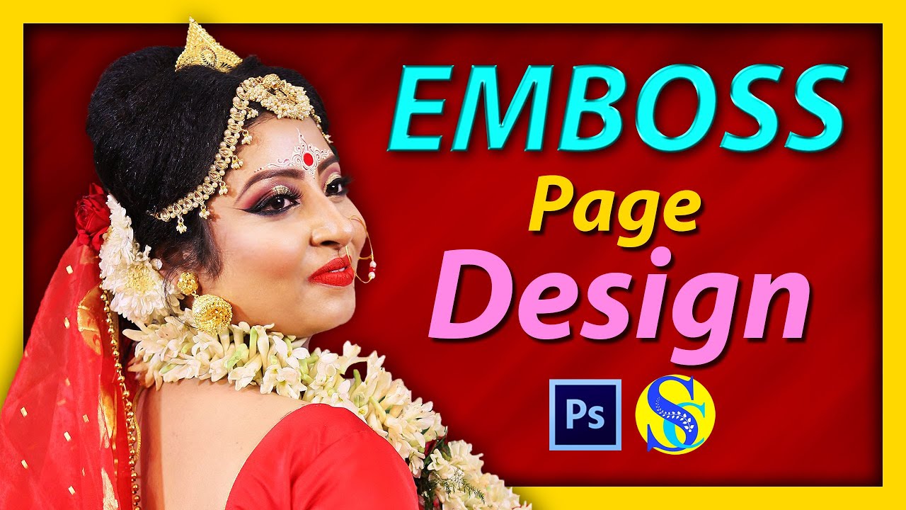 How To Design HD Emboss Page In Photoshop | HD Emboss Sheet Design | HD ...