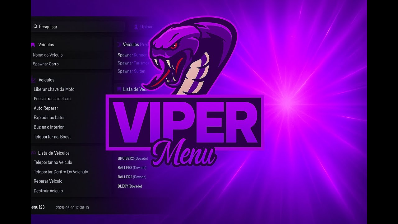 CUMPRINDO DESAFIOS USANDO VIPER MENU NO GTA RP #01 - YouTube