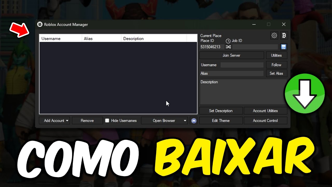 Como Baixar Roblox Account Manager (PASSO A PASSO) - YouTube