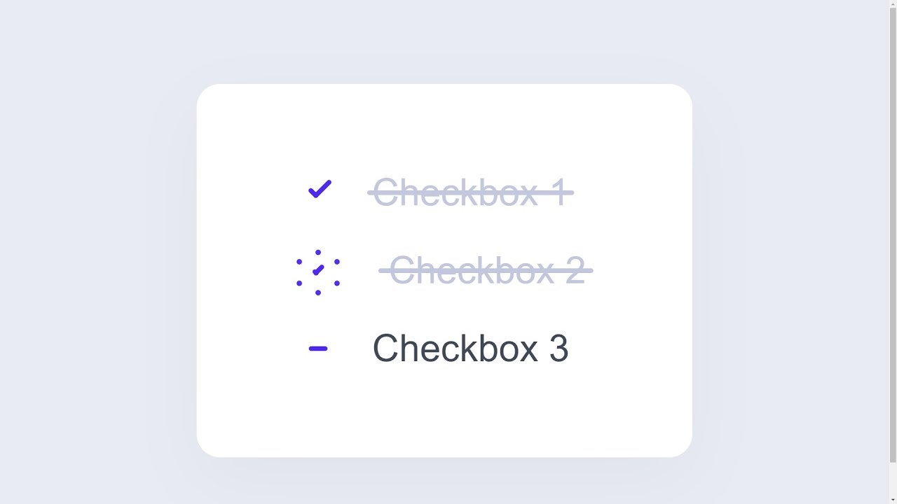 Simple Checkbox with Smooth Cross and Firework Animation on Click (HTML & CSS) - YouTube