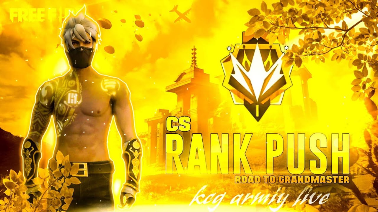 CS RANK GRANDMASTER PUSHING #freefiremax #freefirelive - YouTube