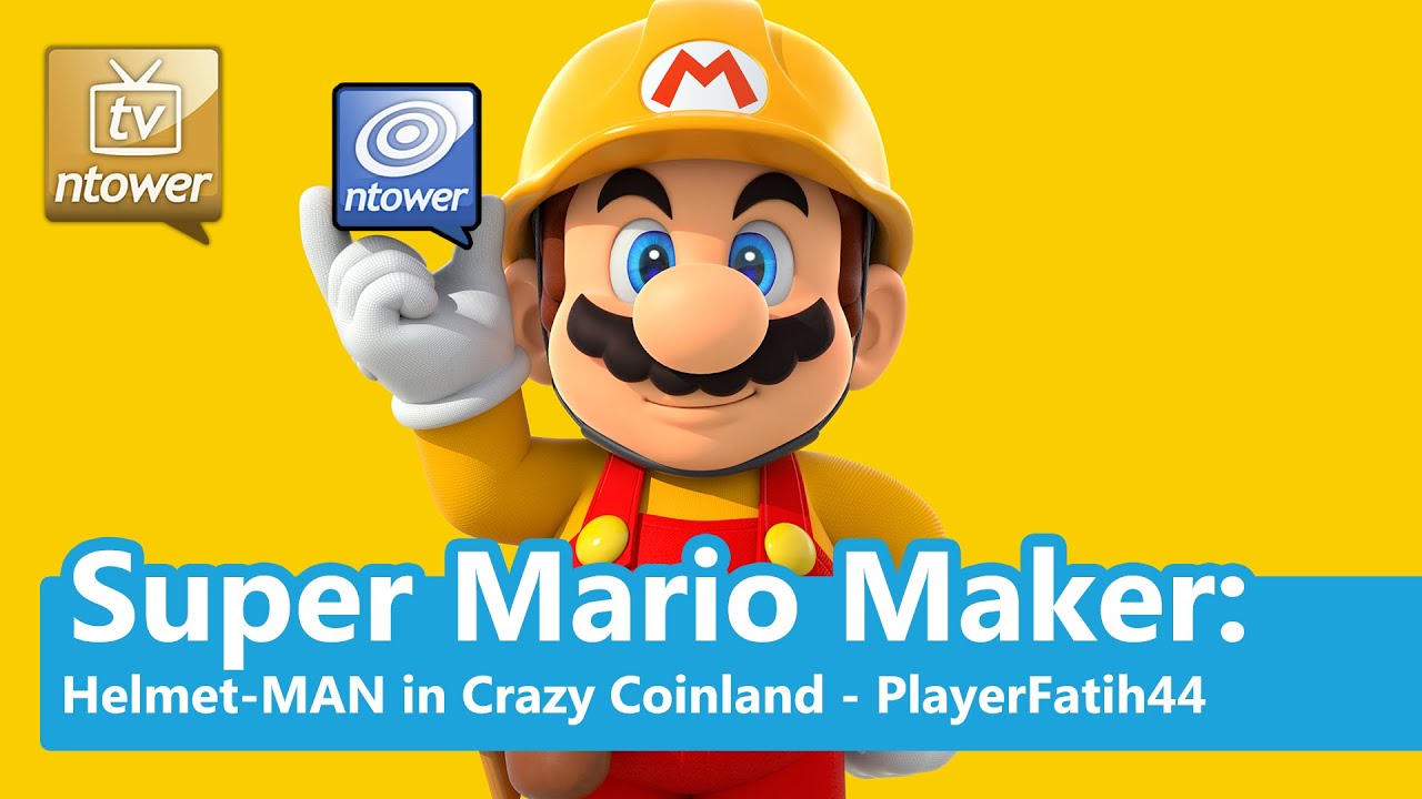 Super Mario Maker: Helmet-MAN in Crazy Coinland - PlayerFatih44 - YouTube