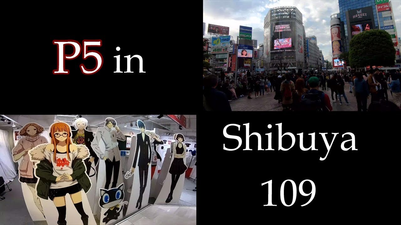 Persona 5 shop in Shibuya 109 - YouTube