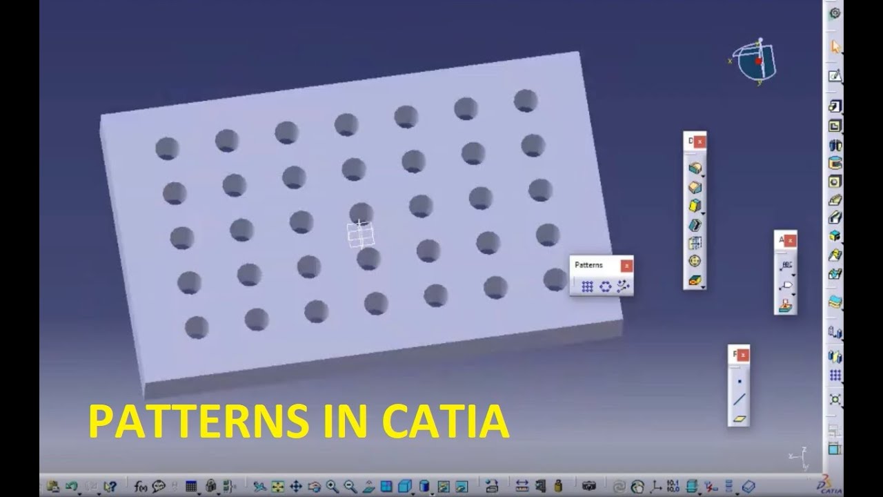 CATIA Patterns - YouTube