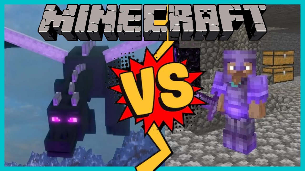 Defeating the Ender Dragon (Minecraft) | defeating the ender dragon in ...