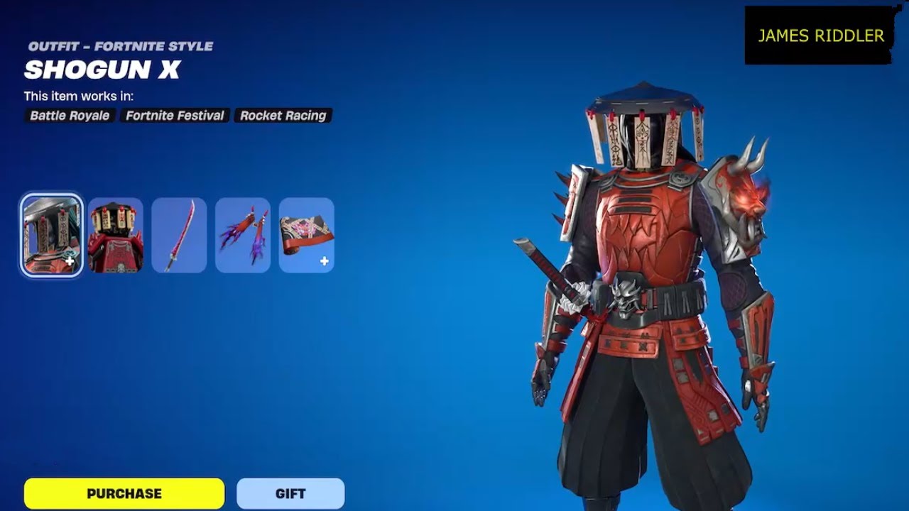 NEW SHOGUN X Skin - Fortnite Item Shop - YouTube