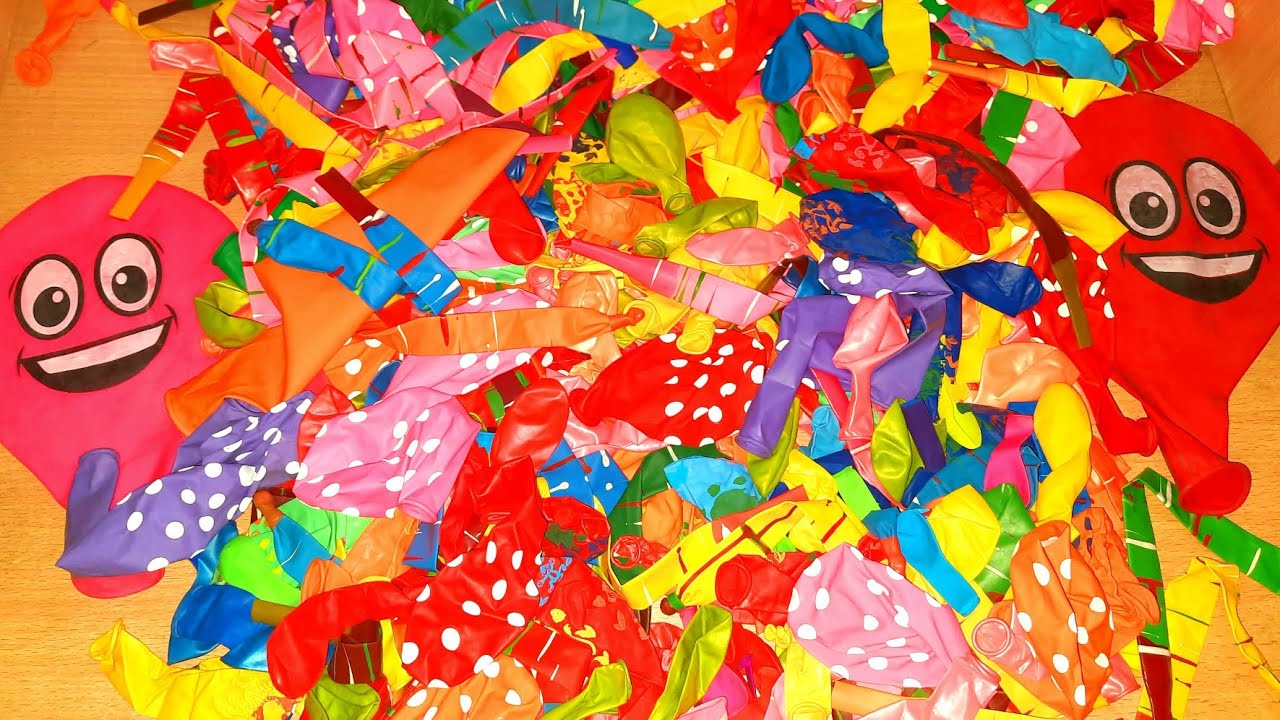 DECORATING FUN PUNCH BALLOON WITH STICKERS AND POPPING IT!!! .PART ...