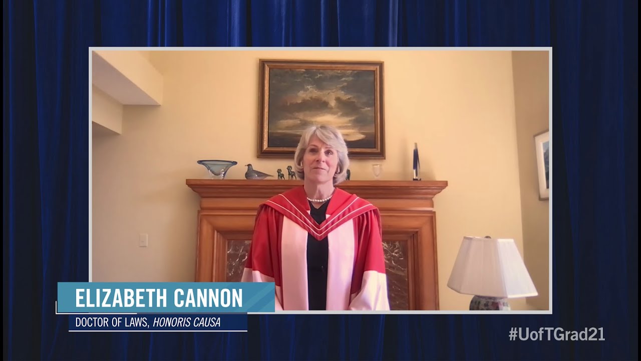 Elizabeth Cannon, honorary degree recipient, spring convocation 2021 ...