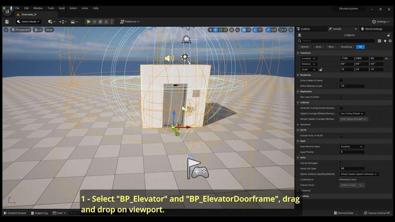 Elevator System How to Add Floors - Unreal 5 - YouTube