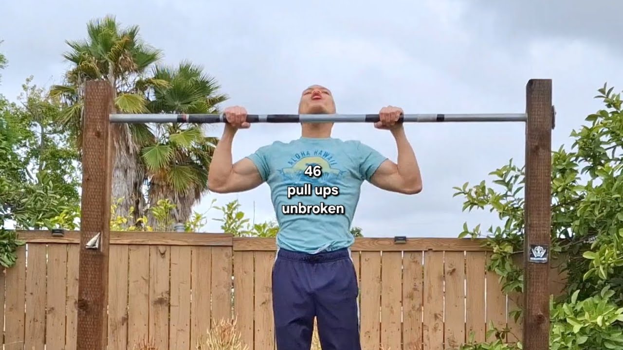 Just 46 pull ups unbroken at 45 years young! #SanDiegoFitness - YouTube