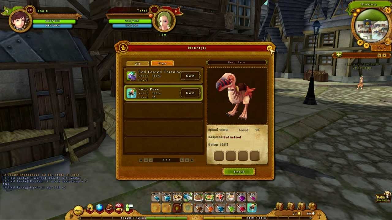 Ragnarok Online 2 - ездовой питомец (Peco Peco) - YouTube