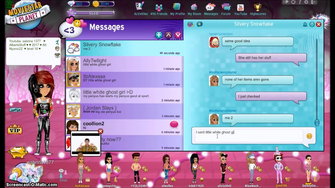 Msp Little White Ghost Girl - YouTube