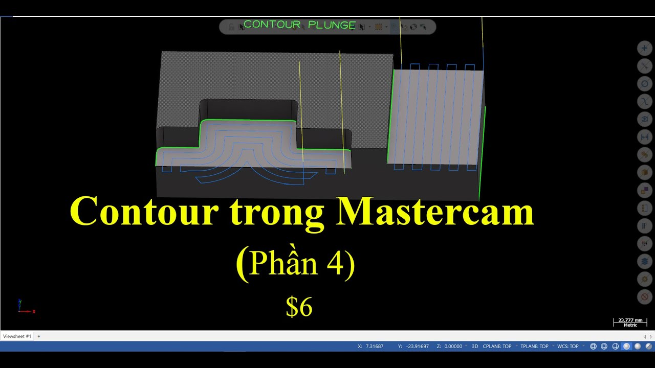Contour Trong Mastercam (Phần 4 cực hay!)|Mạnh Hùng Mastercam - YouTube