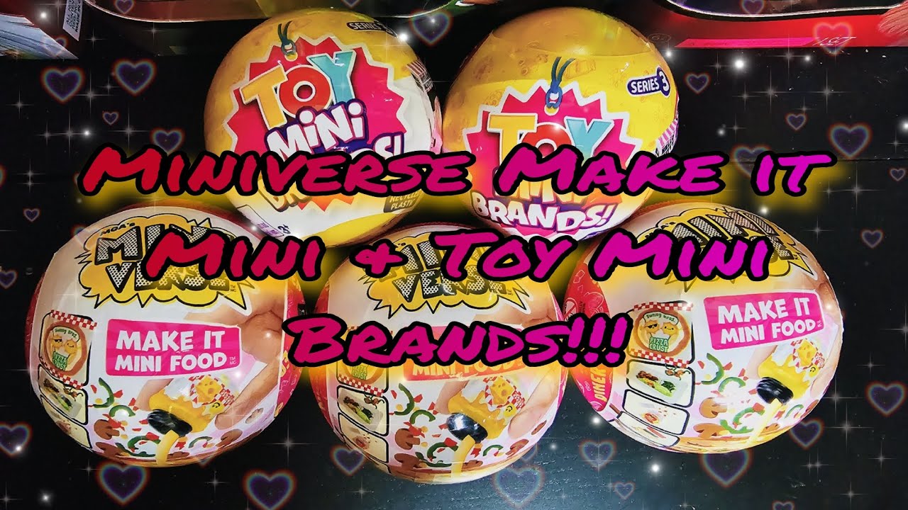 Miniverse Make it Mini Food & Mini Brands Toys!!! series 2 & 3! - YouTube