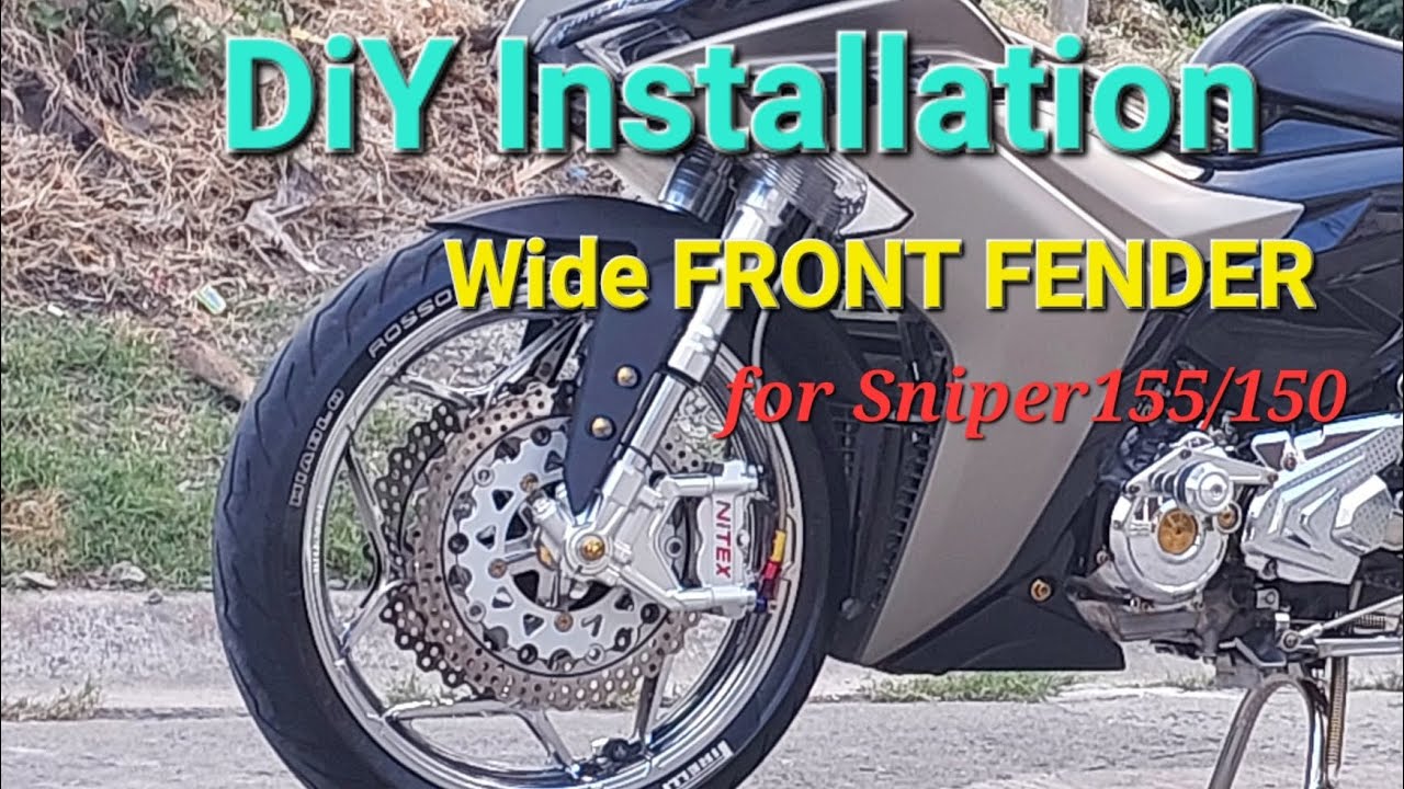 Front Fender Wide for Sniper155 DiY - YouTube