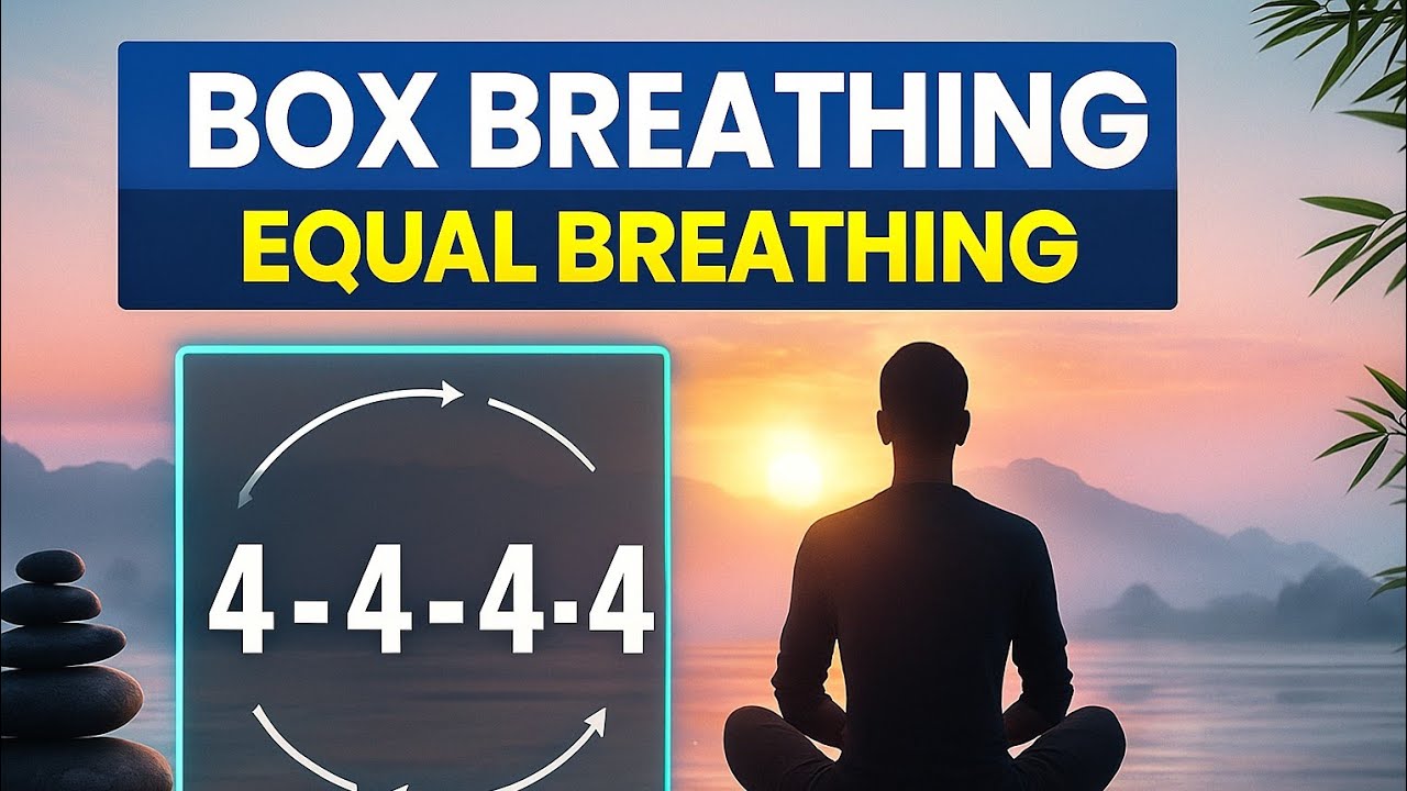 4-4-4-4 Breathing Method | Powerful Box Breathing for Stress Relief ...