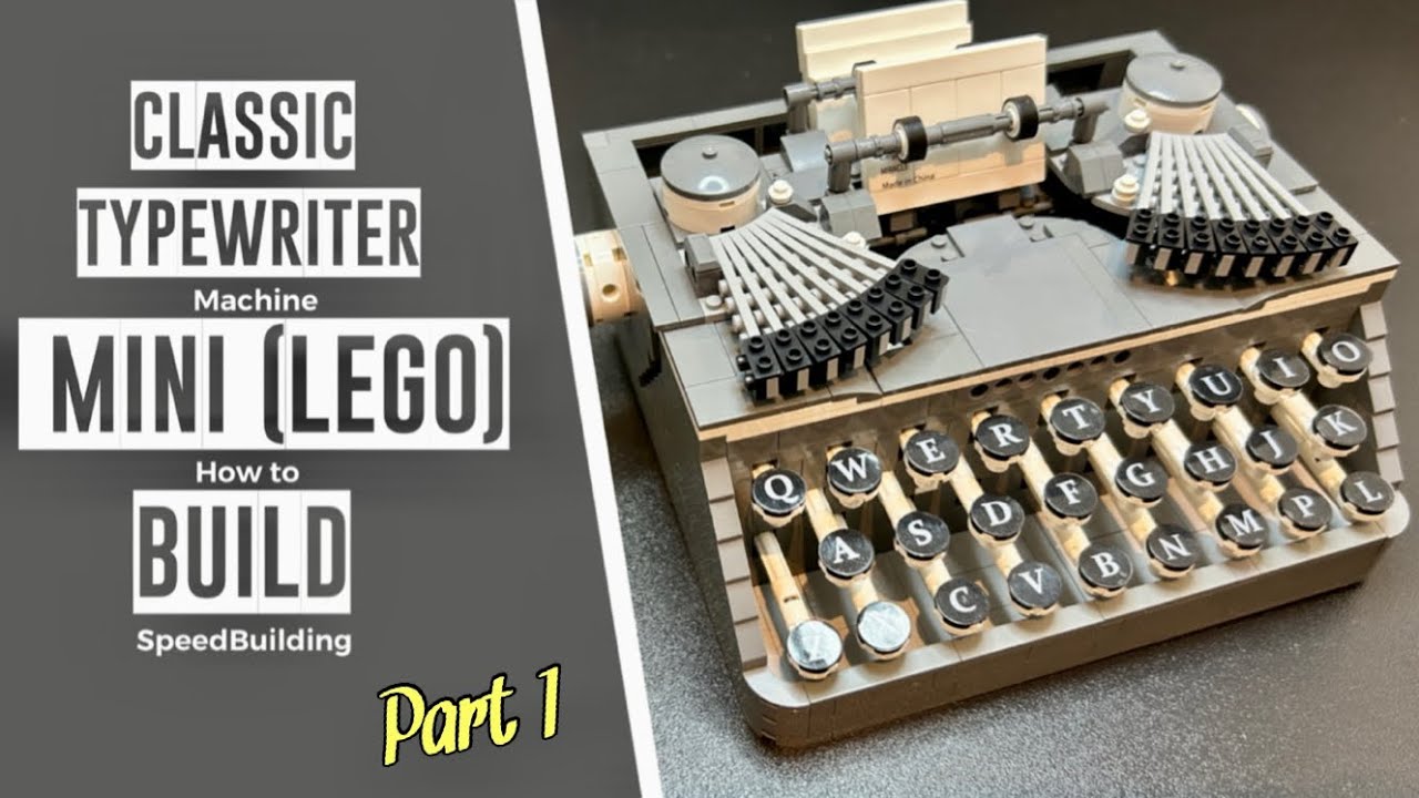 Build a Classic Typewriter Machine Mini with our Non-Lego Set - Part 1 ...