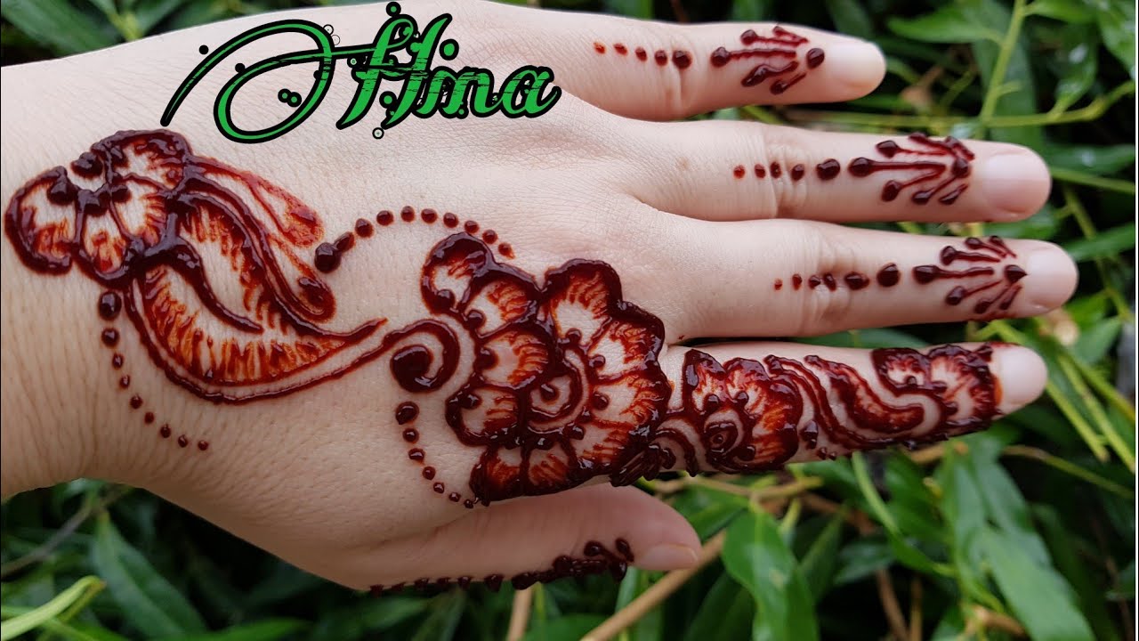 very beautiful Hina design for parties and weddings... - YouTube