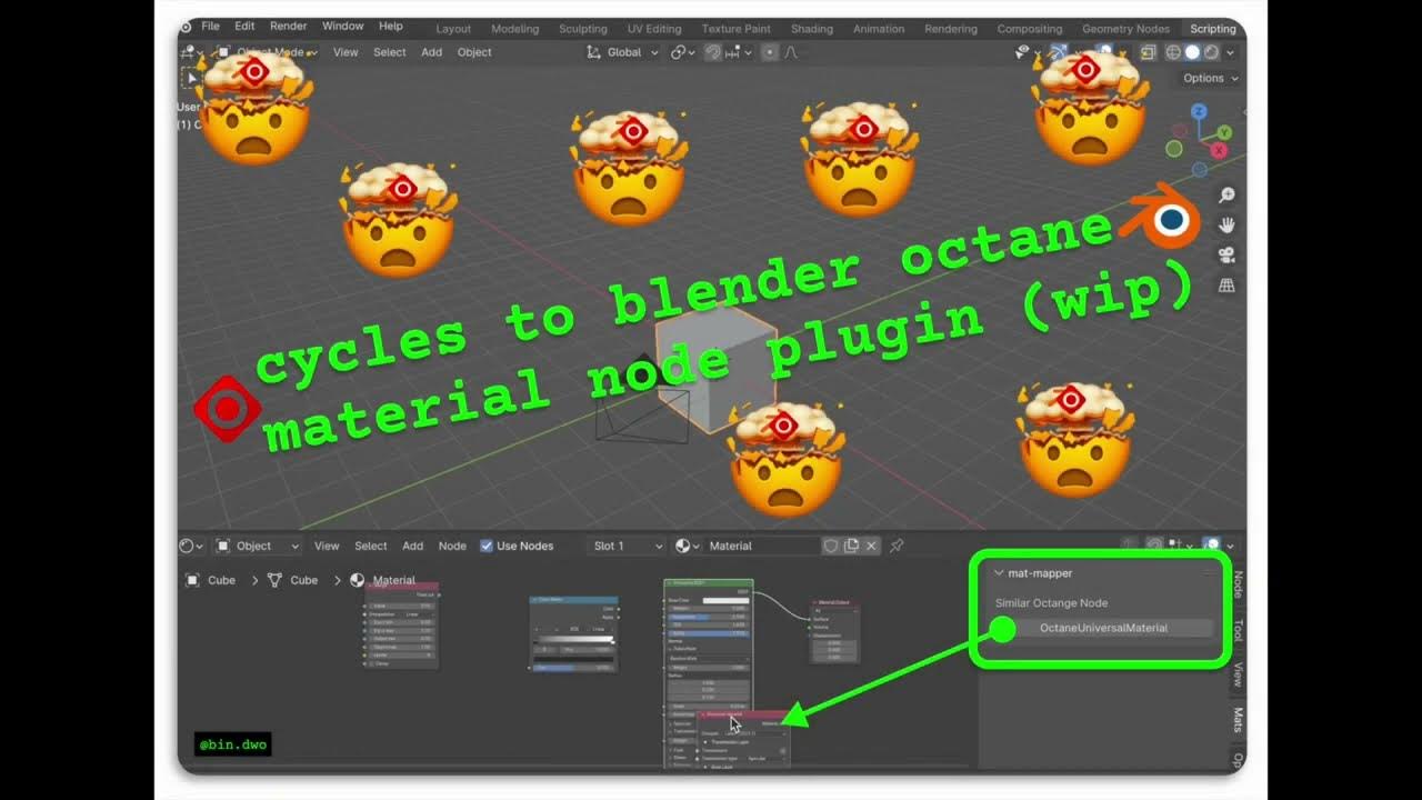 Blender Cycles to Octane node mapper plugin - YouTube
