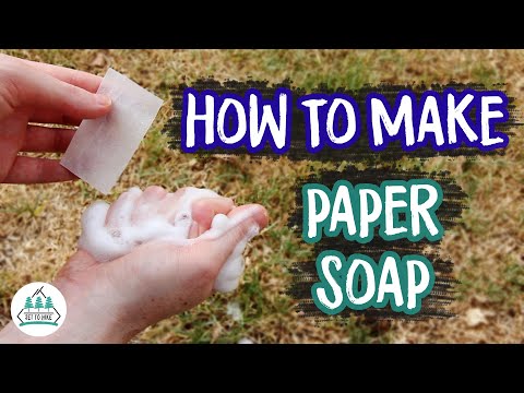 How to Make Paper Soap - DIY Hiking and Travel