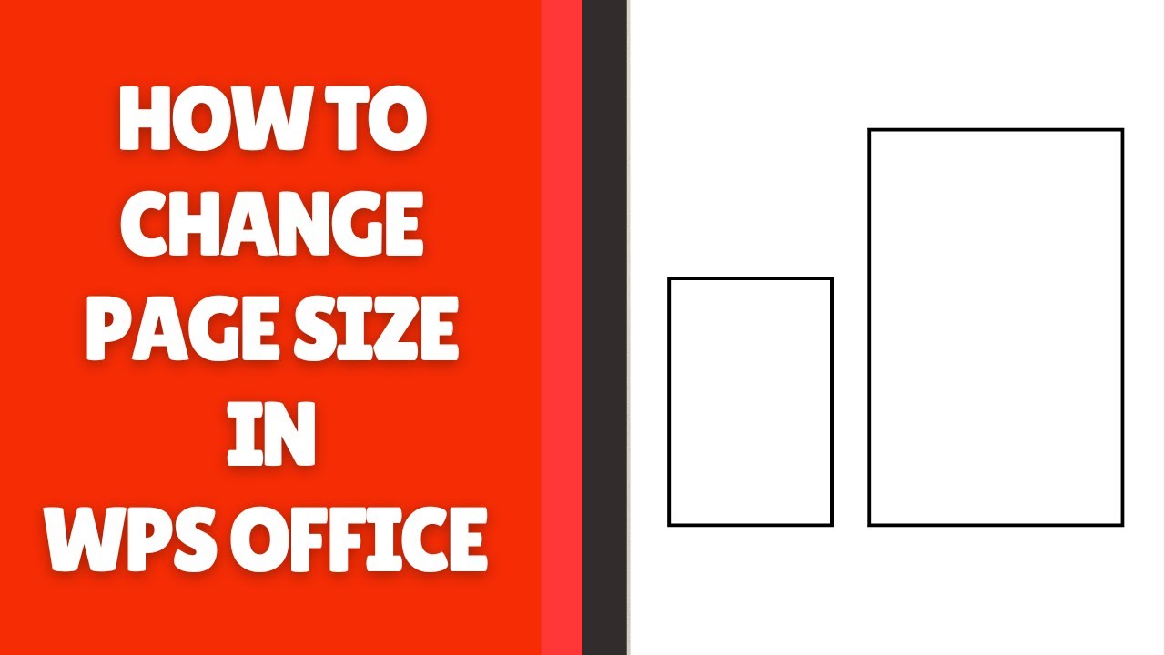 How to Change Page Size in WPS Office Writer - YouTube