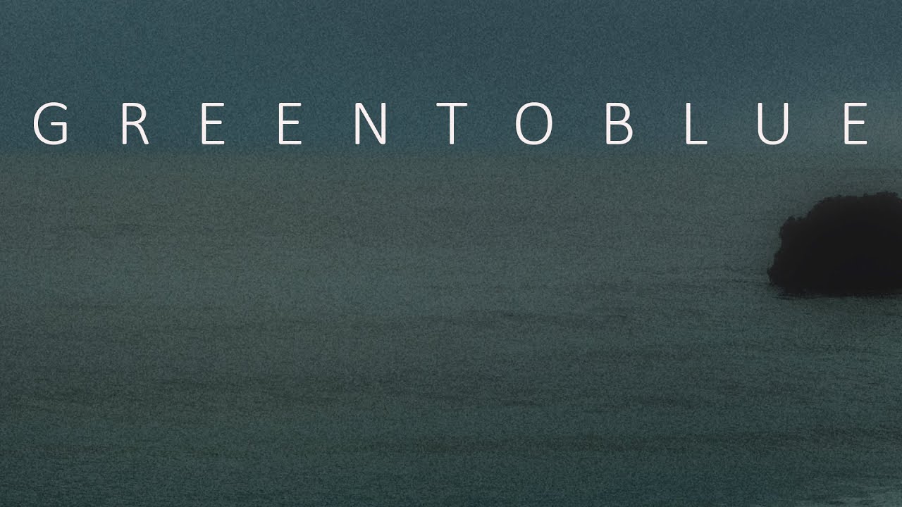 Green to blue | 1 Hour loop | view of the fog rainy day | beach photo ...