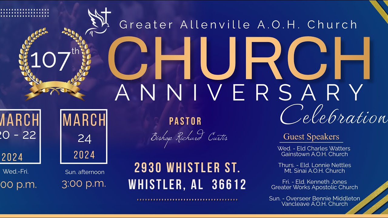 Church Anniversary, Sunday Morning Worship Service, March 24, 2024 ...