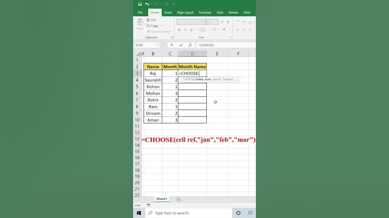 Shorts Auto Populate Months Name Using A Function In Excel Advance shorts-auto-populate-months-name-using-a-function-in-excel-advance