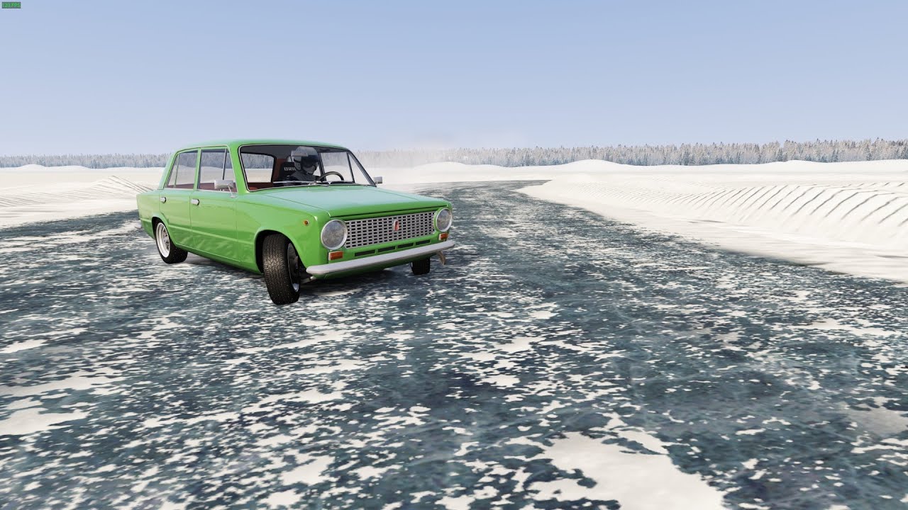 Assetto Corsa - Lada 2101 - Baltym Lake - Winter Drift - YouTube