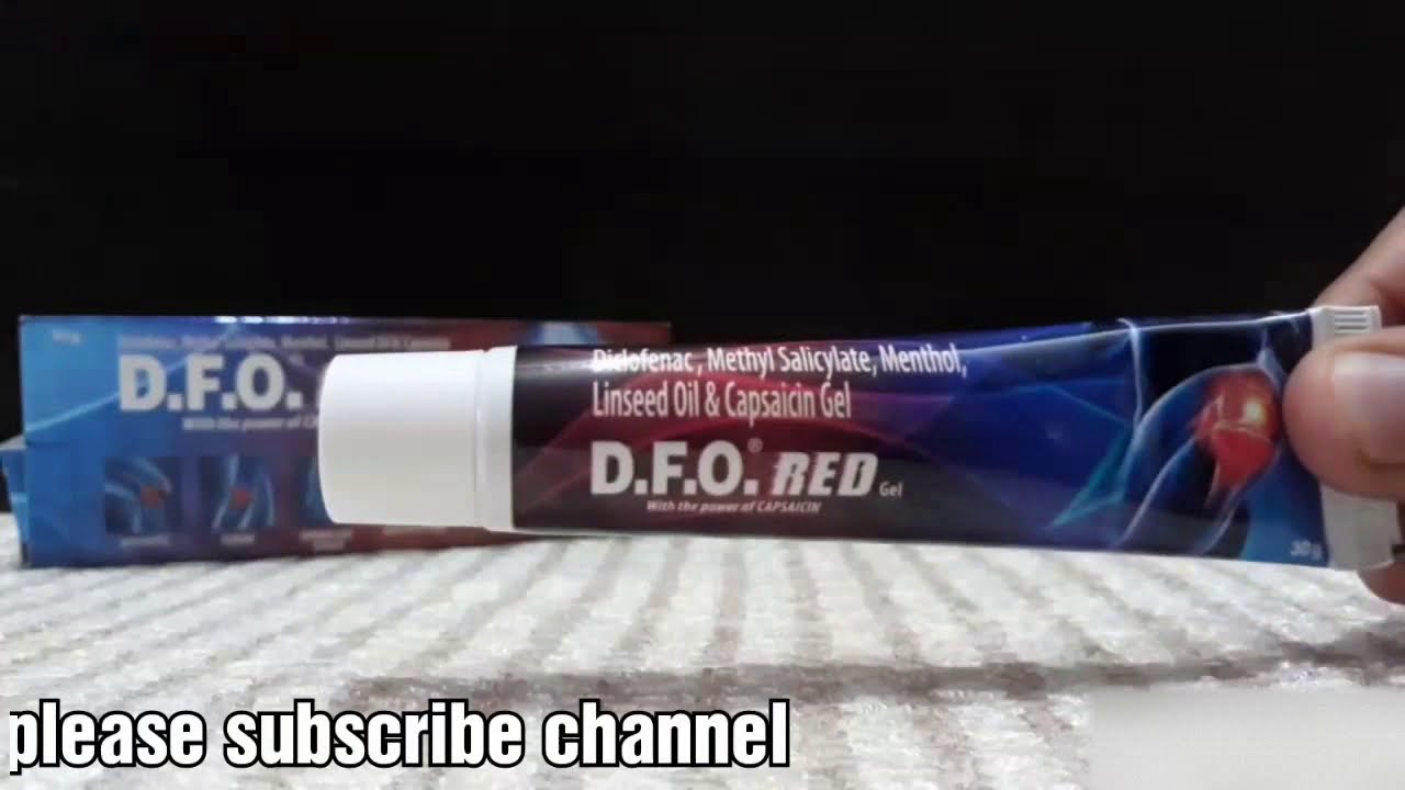 Cream for acute muscles pain (Dfo gel) - YouTube