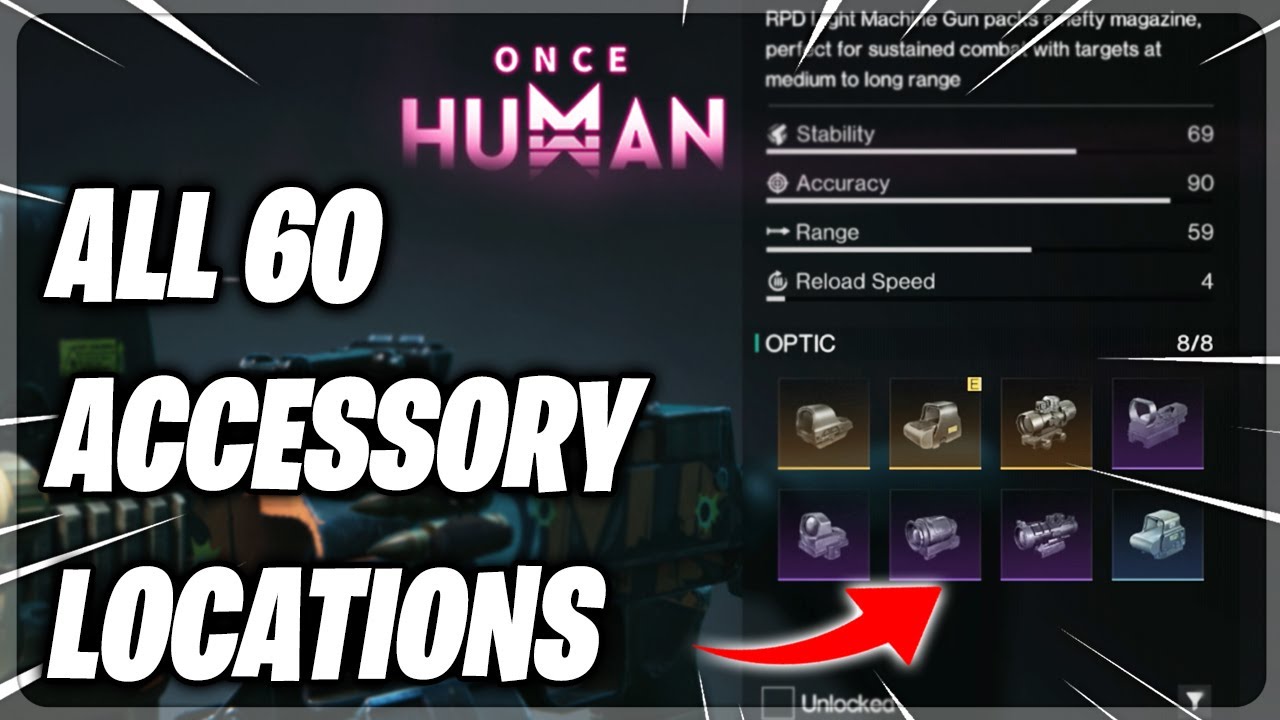 All 60 Weapon Accessory Locations In Once Human | Once Human Gameplay ...