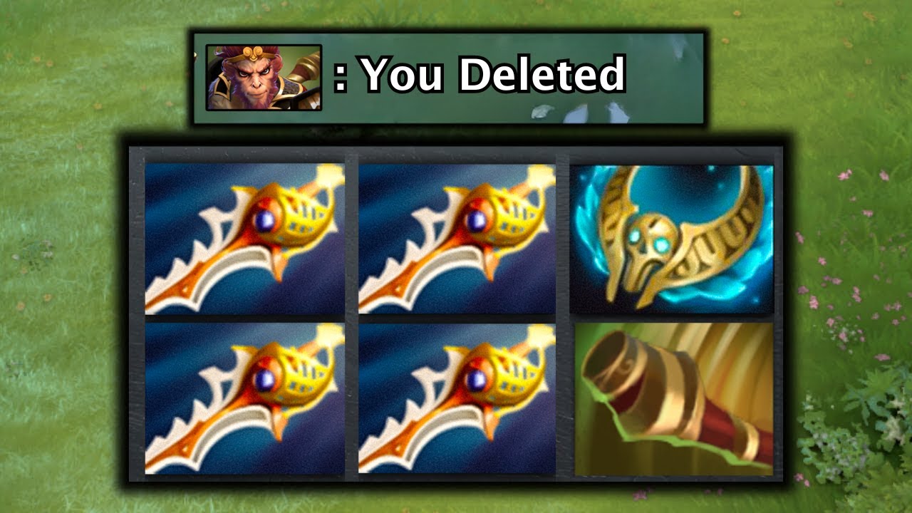 WTF One Shot BOUNDLESS STRIKE! Monkey King 57Kills with x4 Rapiers Dota ...