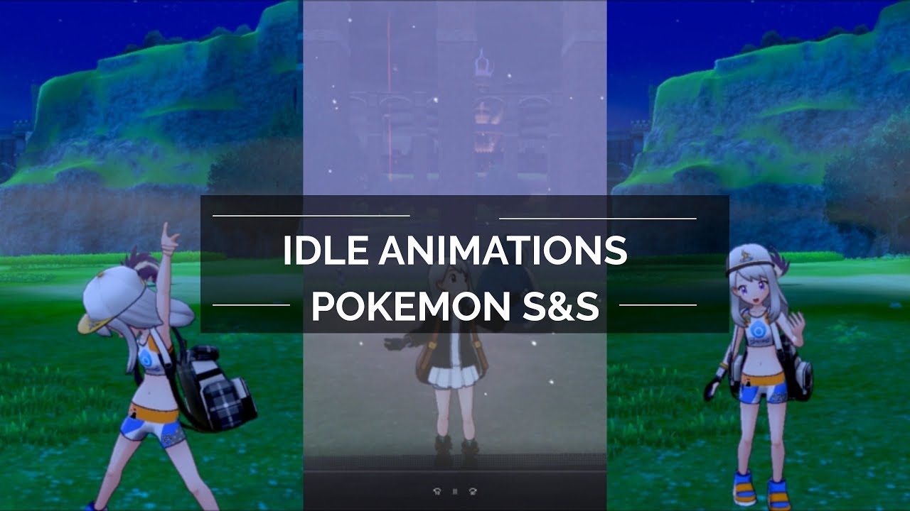 Pokemon Sword and Shield - Weather Idle Animations - YouTube