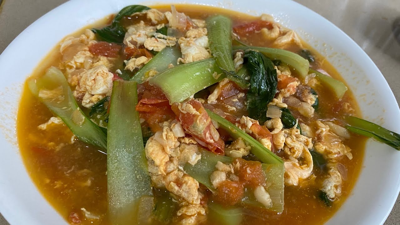 Murang ulam Ginisang petchay with egg #maricelcatabay - YouTube